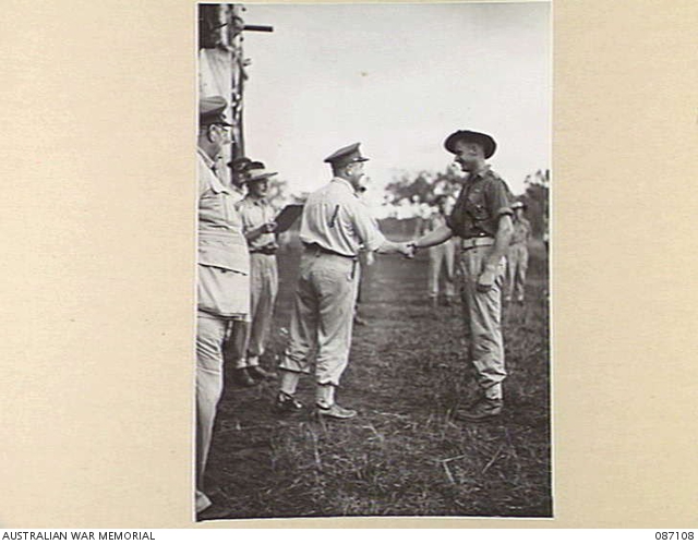 MAREEBA, QUEENSLAND. 1945-02-28. LIEUTENANT- GENERAL SIR LESLIE J ...
