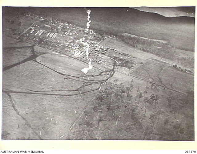 WONDECLA, QLD. 1945-03-02. A VEREY LIGHT, FIRED FROM AN RAAF AVRO ANSON ...
