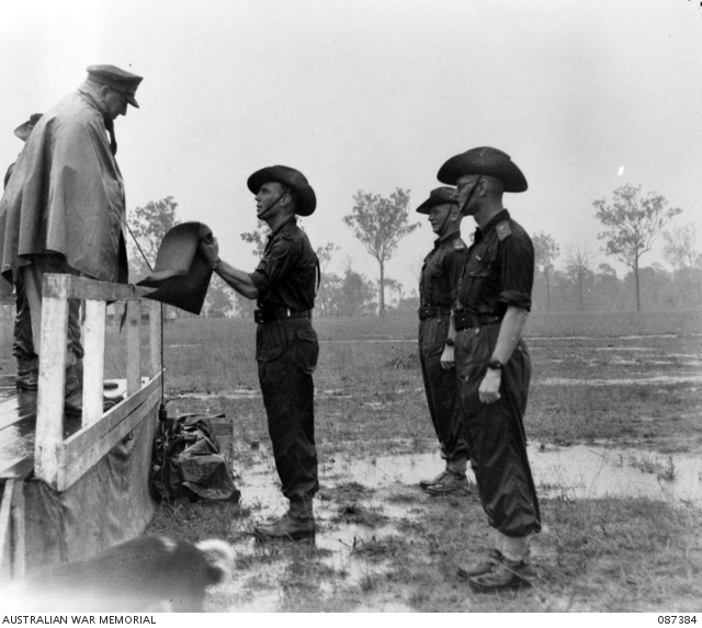 HERBERTON, QUEENSLAND. 1945-03-03. MAJOR GENERAL G.F. WOOTTEN, GENERAL ...