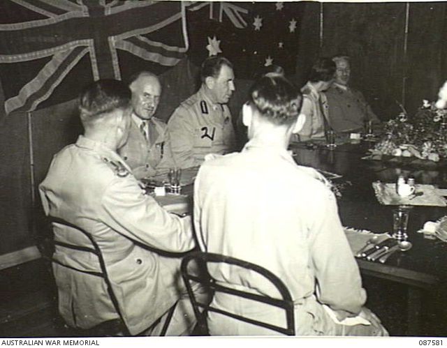 KAIRI AREA, QUEENSLAND. 1945-03-20. LORD WAKEHURST, GOVERNOR OF NSW, (2 ...