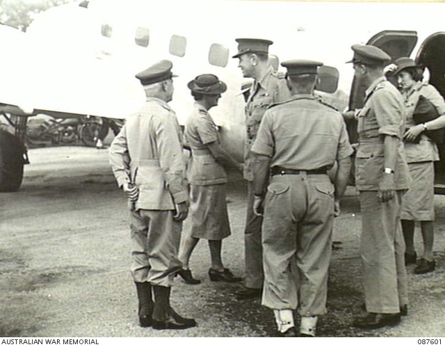 MAREEBA, QUEENSLAND 1945-03-20. LORD WAKEHURST, GOVERNOR OF NEW SOUTH ...