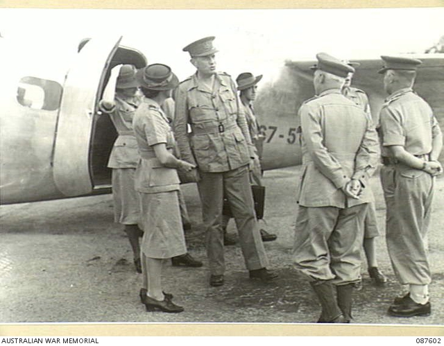 MAREEBA, QUEENSLAND 1945-03-20. LORD WAKEHURST, GOVERNOR OF NEW SOUTH ...