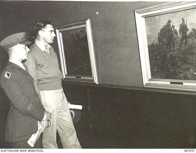 MELBOURNE, VIC. 1945-03-27. CAPTAIN J. P. HUME, 2/4 FIELD REGIMENT, (1 ...