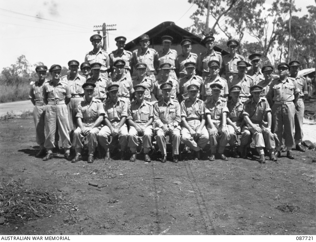 Group portrait of the Senior Officers of Headquarters, 11th Australian ...