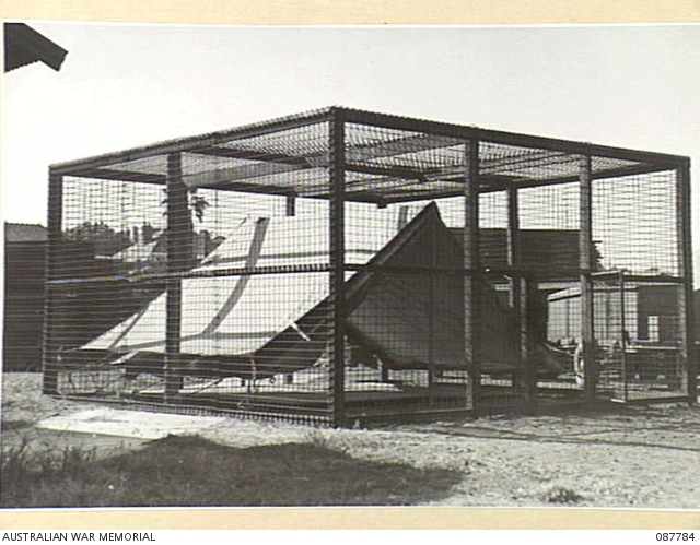 HABERFIELD, NEW SOUTH WALES. 1945-03-26. A NEW TYPE OF GUARD COMPOUND ...