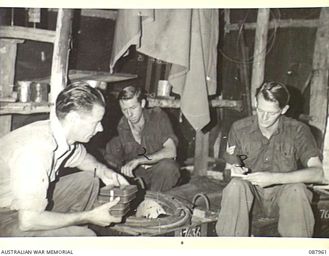WONGABEL, QUEENSLAND. 1945-03-16. PERSONNEL AT 15 MALARIA CONTROL UNIT ...