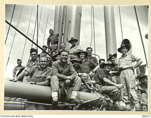 HAMILTON WHARF, BRISBANE, QUEENSLAND. 1945-03-029. HEADQUARTERS 1 BASE ...