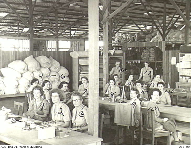 REDBANK, QUEENSLAND. 1945-04-04. AUSTRALIAN WOMEN'S ARMY SERVICE AT ...