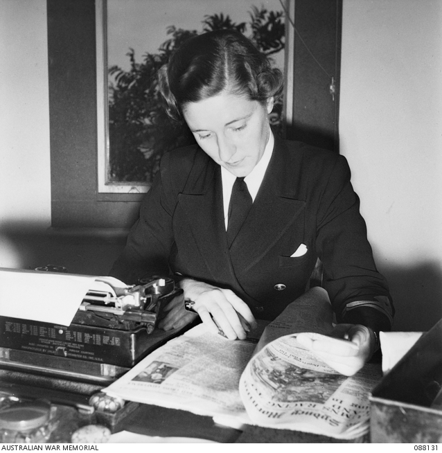 Informal portrait of Second Officer Margaret Collett Vaile of the Women ...