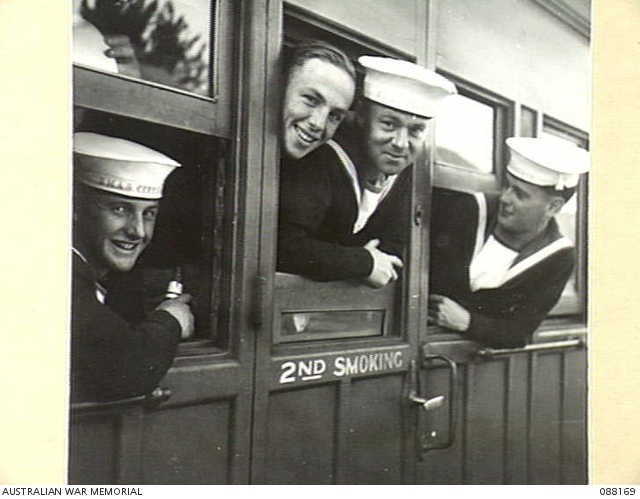 MELBOURNE, VICTORIA. 1945-03. MEMBERS OF THE OFFICERS' TRAINING SCHOOL ...