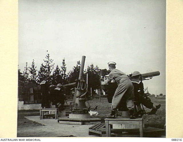 MELBOURNE, VICTORIA. 1945-03. PERSONNEL AT HMAS CERBERUS, FLINDERS ...