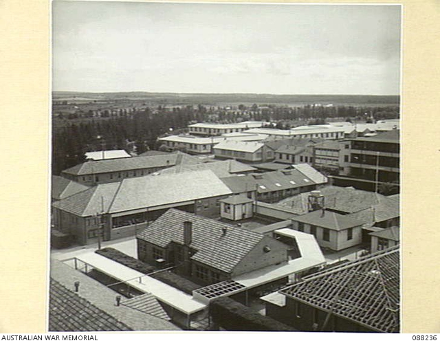 MELBOURNE, VICTORIA. 1945-03. A SECTION INDICATING BUILDINGS AT HMAS CERBERUS, FLINDERS NAVAL ...