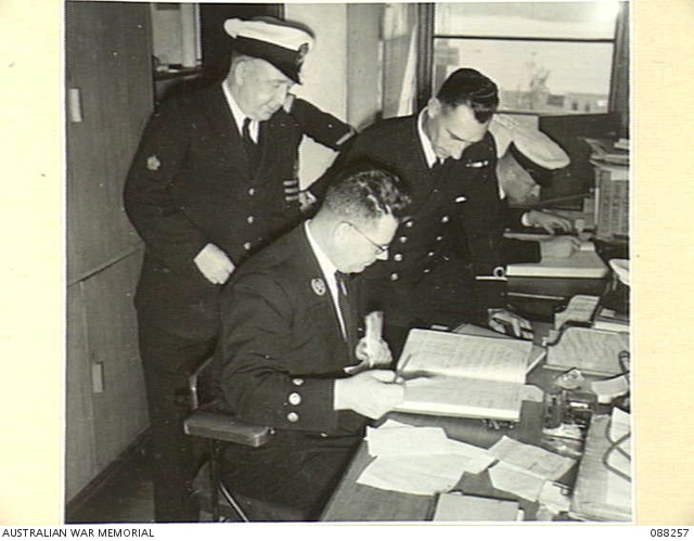 BALMORAL, NEW SOUTH WALES. 1945-04-13. THE MASTER AT ARM'S OFFICE, HMAS ...