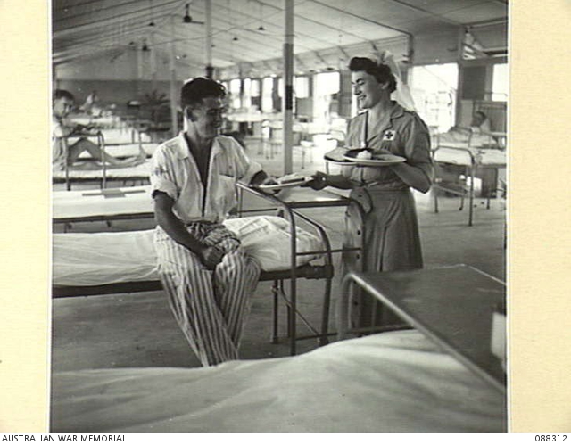DARWIN, NT. 1945-04-06. PRIVATE M. WEST, NURSING ORDERLY, AUSTRALIAN ...