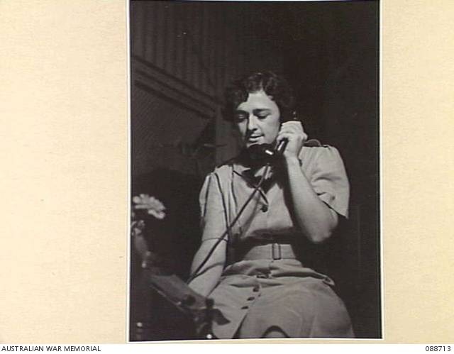 DARWIN, NT. 1945-04-14. SERGEANT H. MELVIN, 69 AUSTRALIAN WOMEN'S ARMY ...