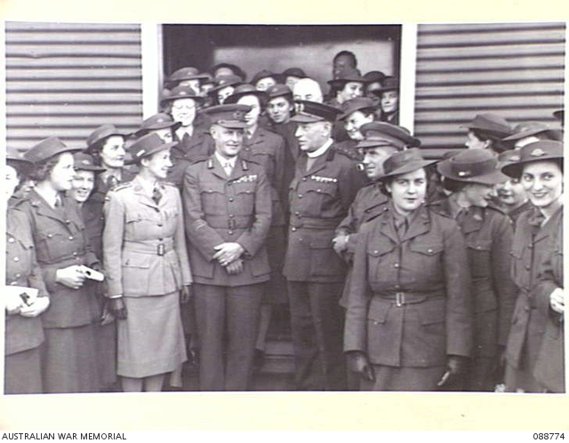 FAWKNER PARK, MELBOURNE, VICTORIA. 1945-04-26. MOST REVEREND ARCHBISHOP ...