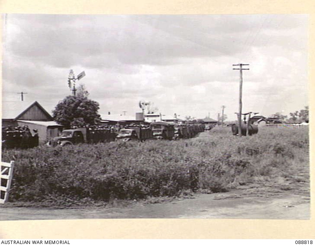 AYR, QUEENSLAND. 1945-04-06. "A" PLATOON, 160 GENERAL TRANSPORT COMPANY ...