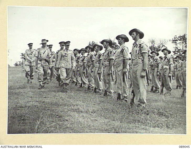 CHERMSIDE, QUEENSLAND. 1945-04-24. BRIGADIER H. WRIGLEY, COMMAND 1 BASE ...