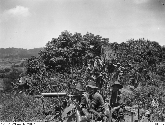 TARAKAN ISLAND, BORNEO, 1945-05-02. DURING THE FIGHTING FOR TARAKAN ...