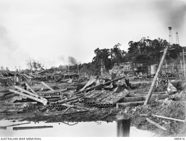 Tarakan Island, Borneo. 1945-05-04. View of Tarakan Hill looking north ...