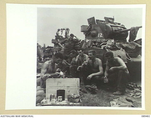 TARAKAN, BORNEO, 1945-05-05. 12 TROOP, C SQUADRON, 2/9 ARMOURED ...