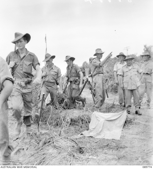 TARAKAN, BORNEO, 1945-05-08. GENERAL SIR THOMAS A. BLAMEY, COMMANDER-IN ...