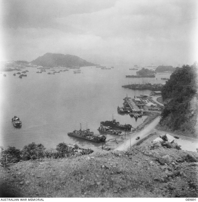 HOLLANDIA, DUTCH NEW GUINEA. 1945-05-06/07. A GENERAL VIEW OF SHIPPING ...