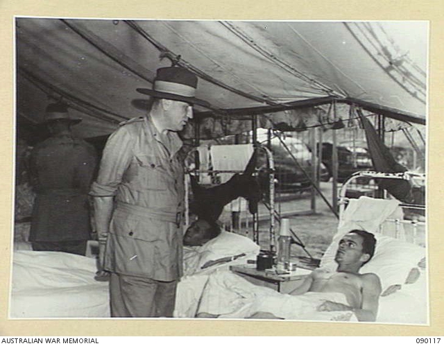 BOUGAINVILLE. 1945-03-30. LORD WAKEHURST, GOVERNOR OF NEW SOUTH WALES ...