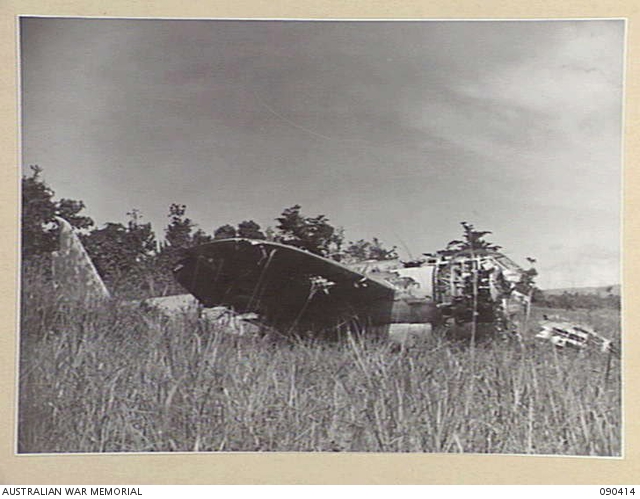 BUT, NEW GUINEA. 1945-04-02. BULLET HOLES IN THIS JAPANESE "HELEN ...