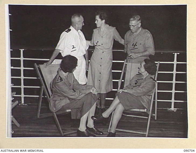 MOROTAI. 1945-04-16. AUSTRALIAN ARMY NURSING SERVICE PERSONNEL OF 2/5 ...