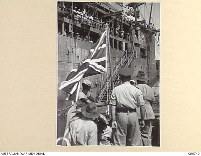 MOROTAI. 1945-04-25. LIEUTENANT-GENERAL SIR LESLIE J. MORSHEAD, GENERAL ...