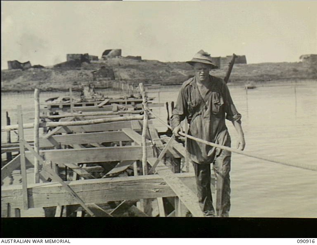 Tarakan Island, Borneo. 1945-04-30. WX6046 Sapper C.J. Foley, 2/13th ...