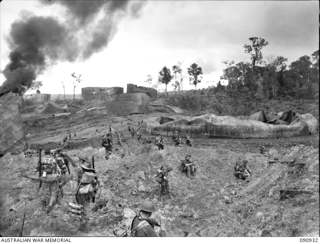 TARAKAN, BORNEO. 1945-05-01. A COMPANY, 2/23 INFANTRY BATTALION ...