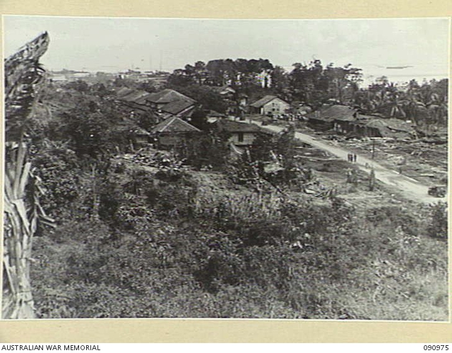 TARAKAN, BORNEO. 1945-05-04. TARAKAN WATERFRONT SHOWING SHIPPING ...