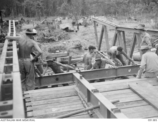 BOUGAINVILLE. 1945-05-01. SAPPERS OF 15 FIELD COMPANY, ROYAL AUSTRALIAN ...