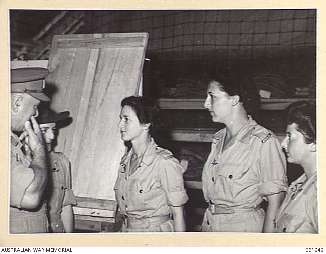 LAE, NEW GUINEA. 1945-05-11. GENERAL SIR THOMAS A. BLAMEY, COMMANDER-IN ...