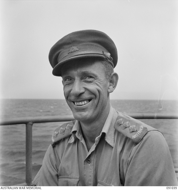 WIDE BAY, NEW BRITAIN. 1945-05-06. CAPTAIN R. TAMER, SKIPPER OF THE AK ...
