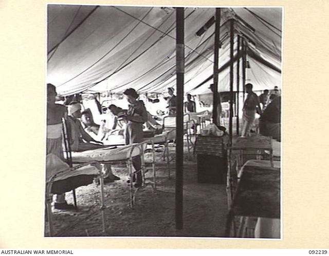 MOROTAI ISLAND. 1945-05-17. MISS SCANLON, RED CROSS OFFICER (1), IN ...