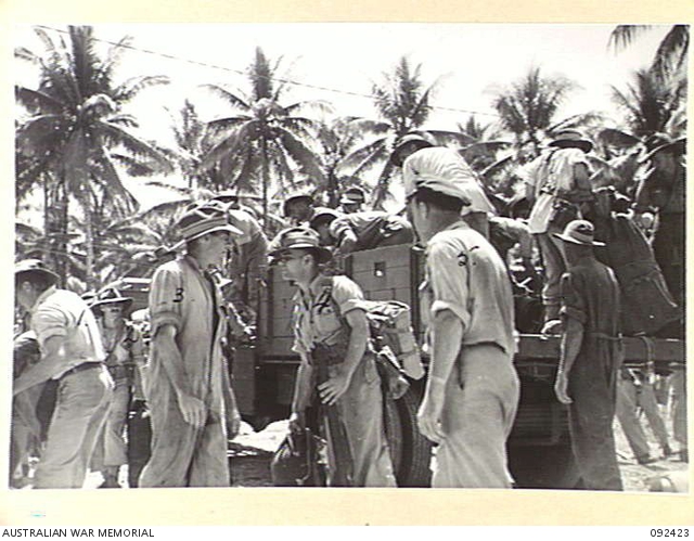 MOROTAI ISLAND, 1945-05-21. PERSONNEL OF 6 AIRFIELD CONSTRUCTION ...