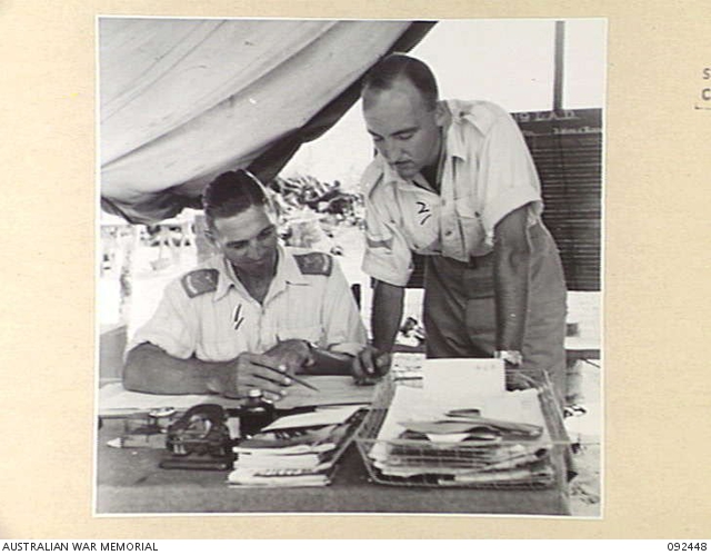MOROTAI. 1945-05-21. LIEUTENANT R. LEHMANN, OFFICER COMMANDING 319 ...