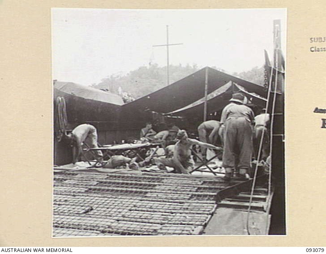 NANTAMBU, OPEN BAY, NEW BRITAIN, 1945-05. MEMBERS OF 36 INFANTRY ...