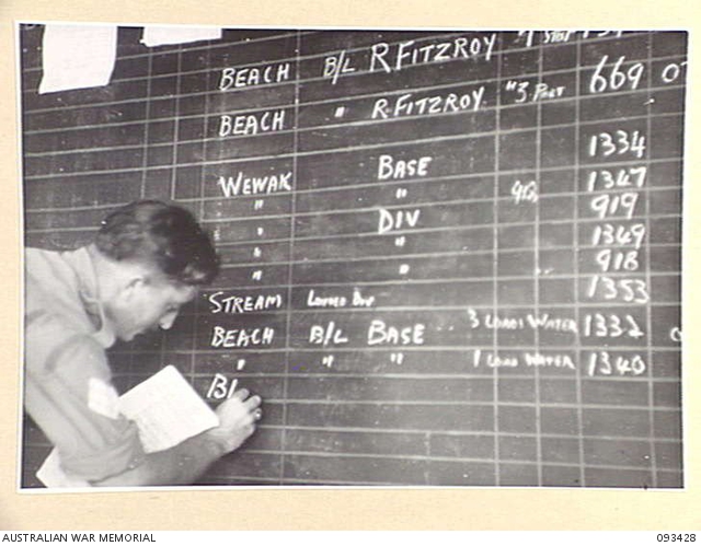 AITAPE BEACH HEAD, NEW GUINEA. 1945-06-19. SERGEANT I.M. STOCKDALE, 7 ...