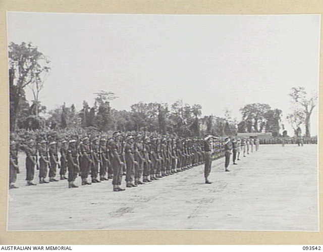 TOROKINA, BOUGAINVILLE. 1945-07-03. GENERAL VIEW OF THE ALLIED GUARD OF ...