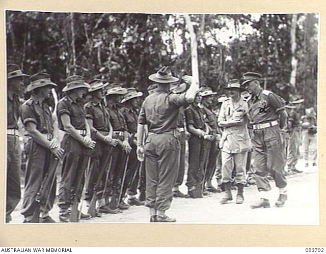 HONGORAI RIVER, BOUGAINVILLE, 1945-07-04. HIS ROYAL HIGHNESS, THE DUKE ...