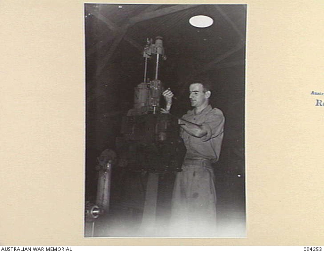 PALMALMAL PLANTATION, NEW BRITAIN. 1945-07-21. WARRANT OFFICER 2 J.E ...