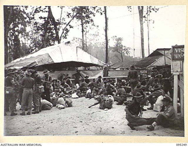 JACQUINOT BAY, NEW BRITAIN, 1945-08-11. PERSONNEL OF HEADQUARTERS 11 ...