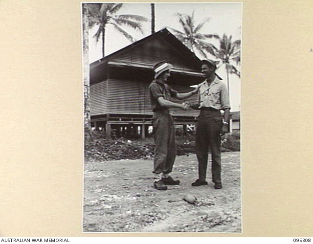 PALMALMAL PLANTATION, JACQUINOT BAY, NEW BRITAIN, 1945-08-15. CORPORAL ...