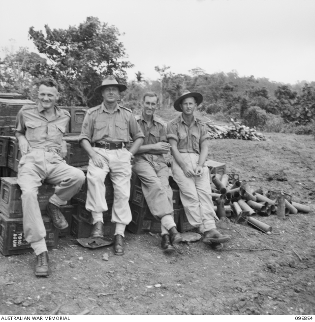 BORAM, WEWAK AREA, NEW GUINEA. 1945-08-31. MEMBERS OF 2/3 FIELD ...