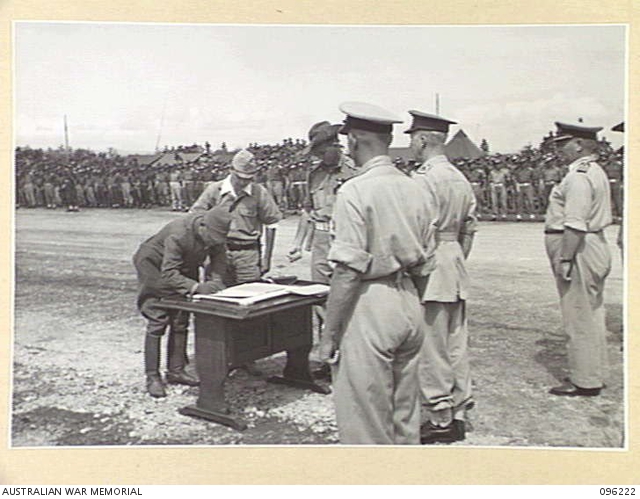 CAPE WOM, NEW GUINEA, 1945-09-13. LIEUTENANT-GENERAL ADACHI, COMMANDER ...