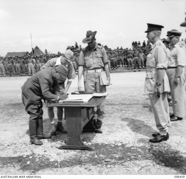 CAPE WOM, NEW GUINEA, 1945-09-13. LIEUTENANT-GENERAL H. ADACHI ...